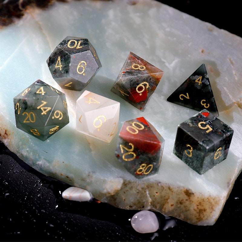 Bloodstone Legacy 7-piece Dnd Dice Set for Tabletop Role-playing Games ...