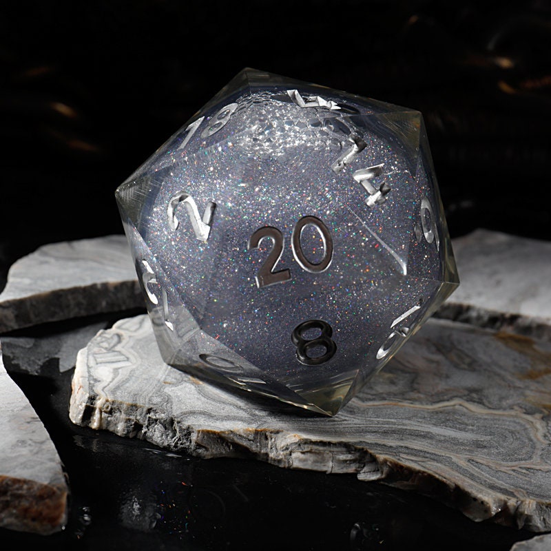 Extra Large Chonk 35mm D20 Liquid Core Resin Die | Pathfinder, Dnd ...