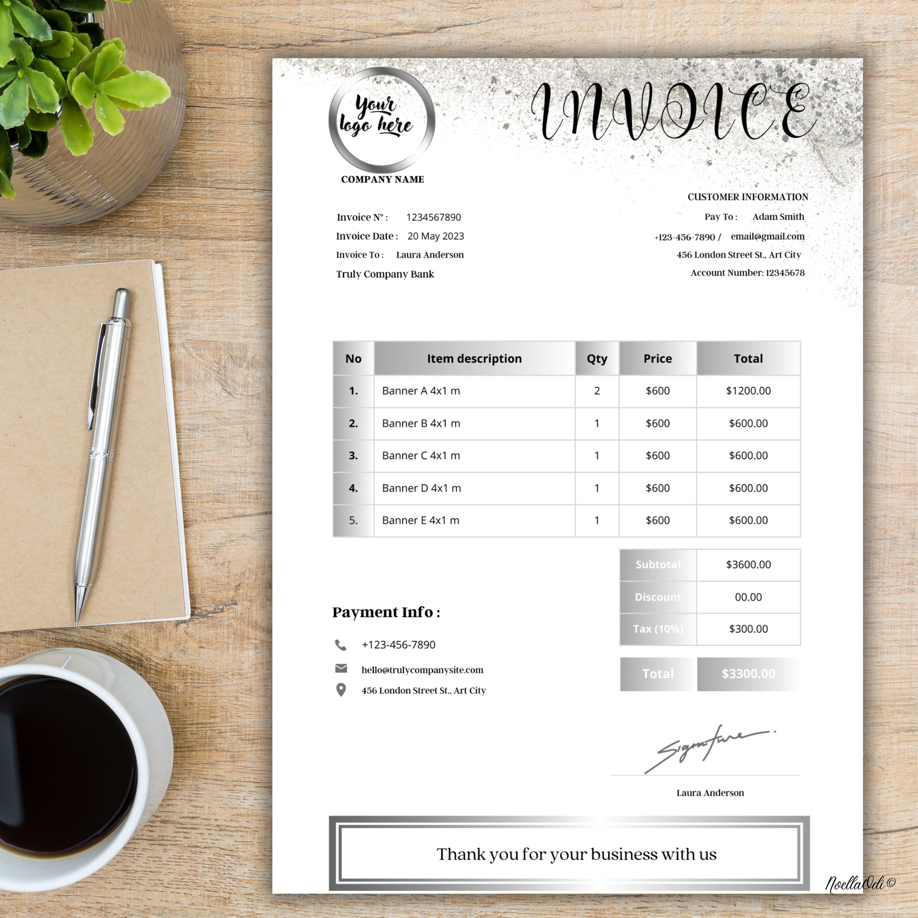Invoice Template: Invoice Generator, Consulting Invoice, Enhance Your ...