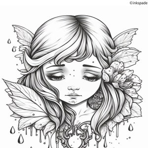 sad depression coloring pages