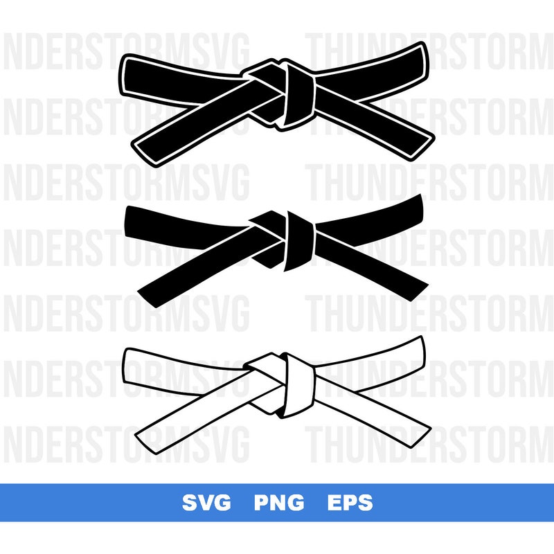 Karate Belt Png Svg - Etsy