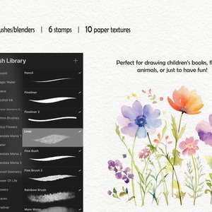 Procreate - Ultimate Watercolor Brushes - Dynamic Water Color Brushset ...