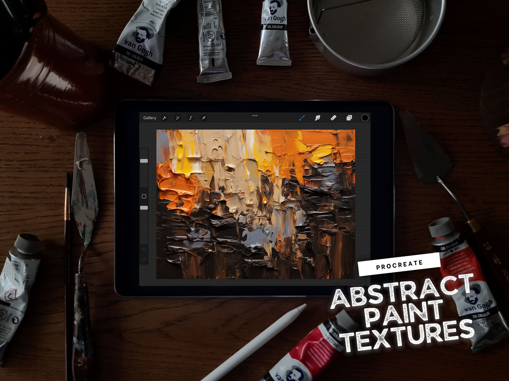 Procreate - Abstract Paint Brushes, Seamless Abstract Textures - Etsy