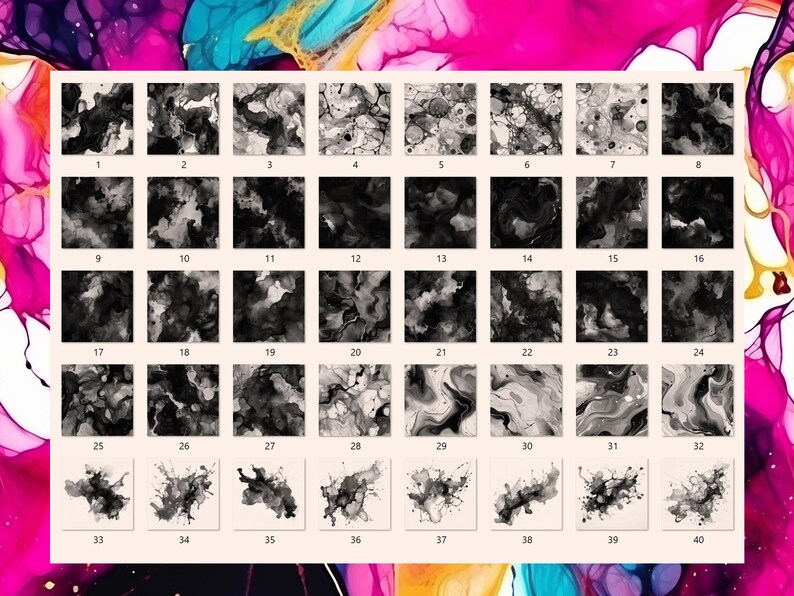 Procreate - Alcohol and Ink Brushes - Abstract Brush, Procreate Chrome ...