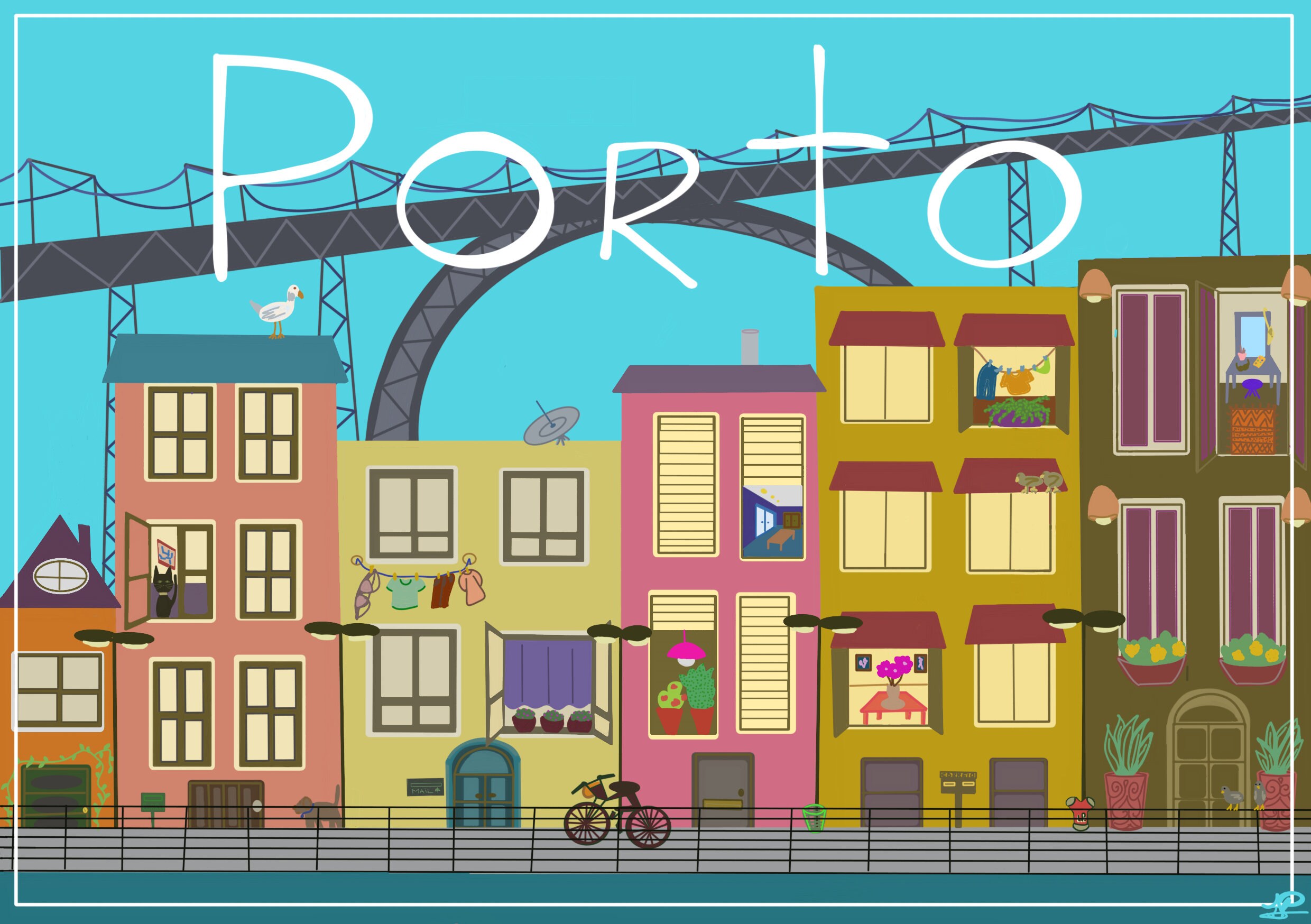 Vintage Travel Postcards Collage Kit | Porto, Portugal | Traditional ...