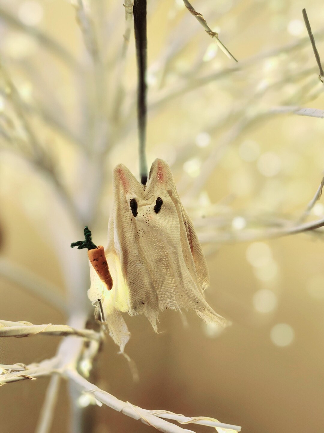 Easter Bunny Ghost Decoration, Easter Decor, 3D Floating Ghost Ornament ...