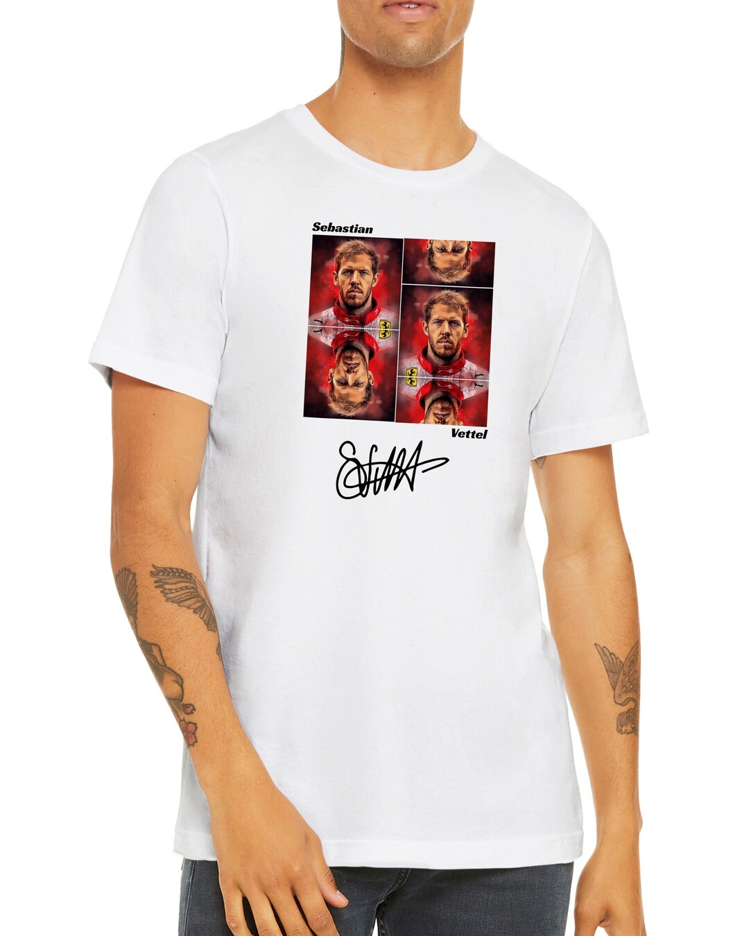 F1 Sebastian Vettel T-shirt F1 2023 Formula One Racing Tee Sebastian ...