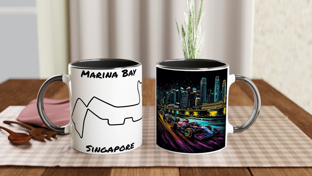 F1 Singapore Mug Race Track Circuit Formula 1 Marina Bay Mug Drive to ...