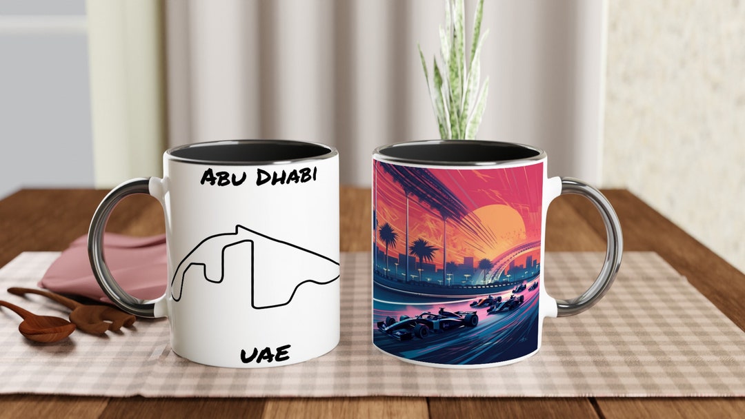 F1 UAE Mug Race Track Circuit Formula 1 Abu Dhabi Mug Drive to Survive ...