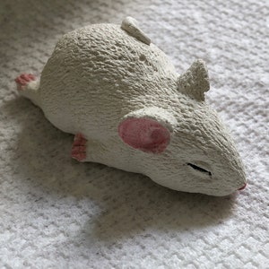 Pair of Sleeping Mice Figurines - Etsy