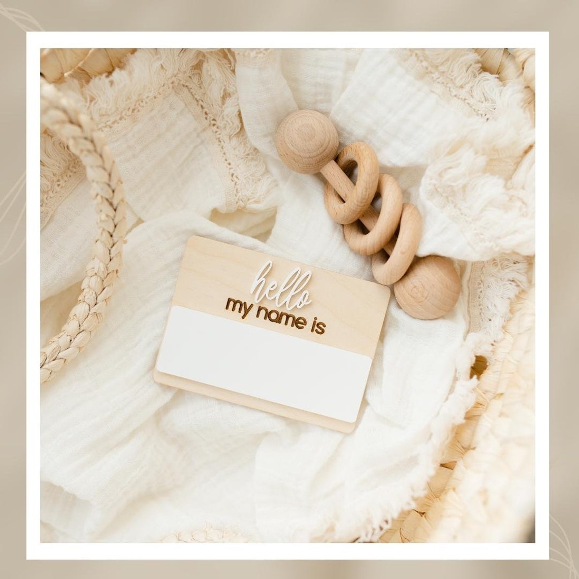 Dry Erase Baby Name Announcement Sign Birth Announcement Sign for ...