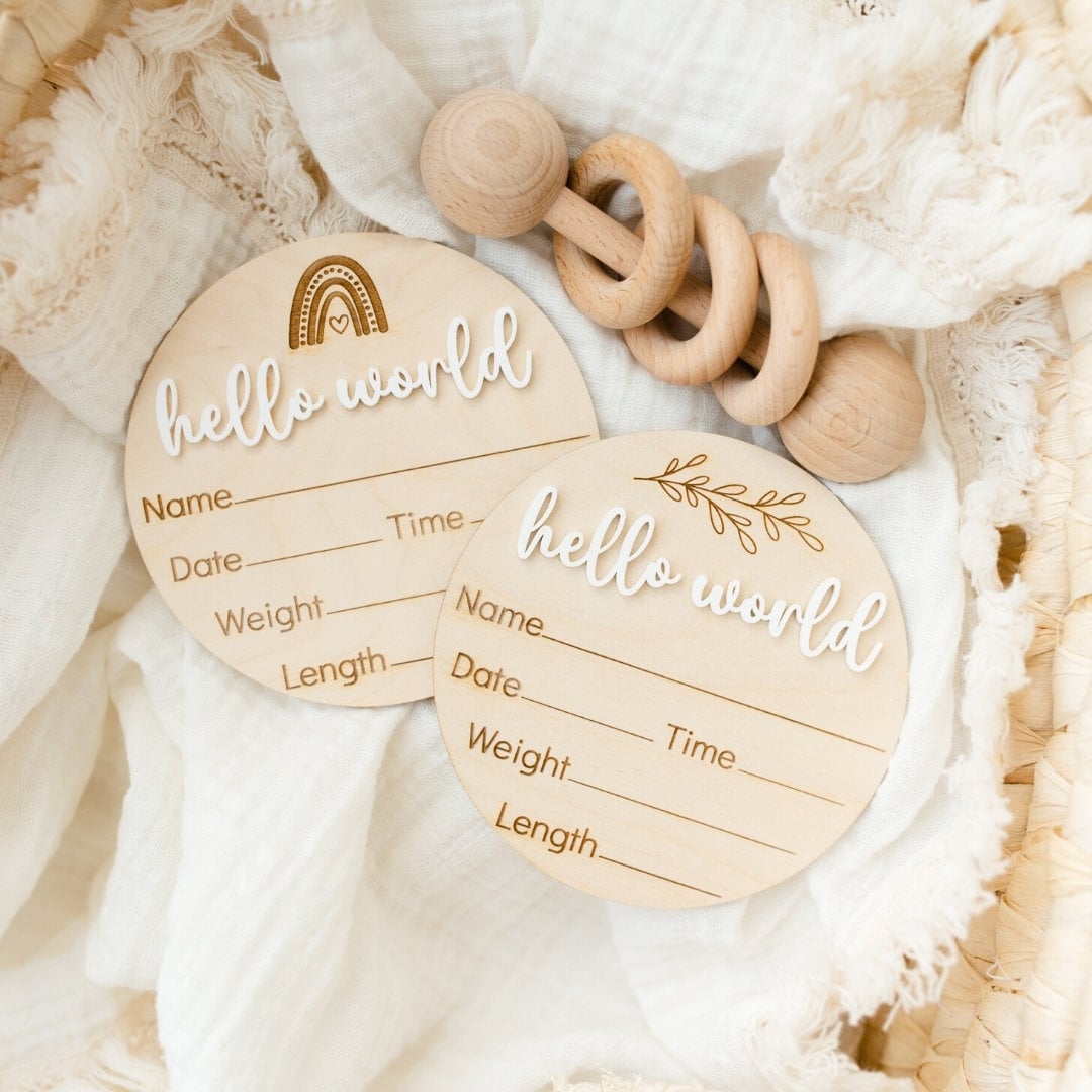 Baby Name Announcement Sign | Birth Announcement Sign for Hospital ...