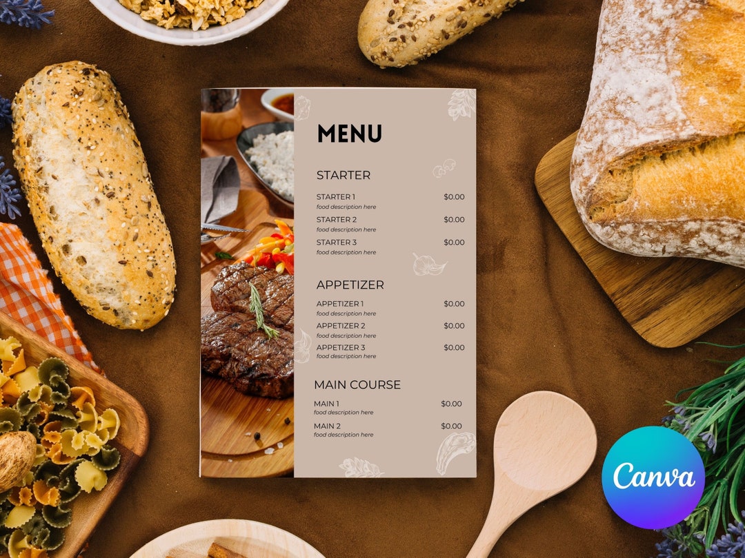 Food Menu Template Restaurant Food Menu Business Menu Template Cafe ...