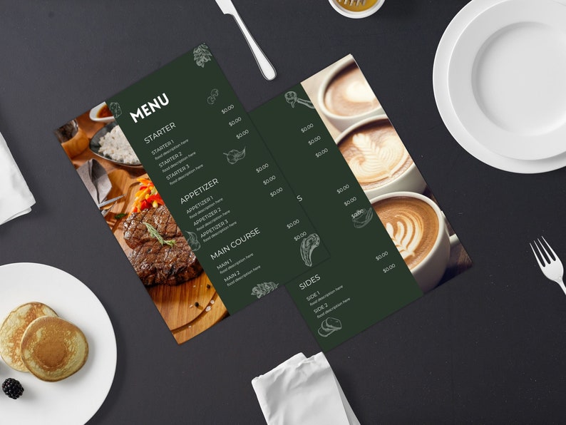Food Menu Template Restaurant Food Menu Business Menu Template Cafe ...