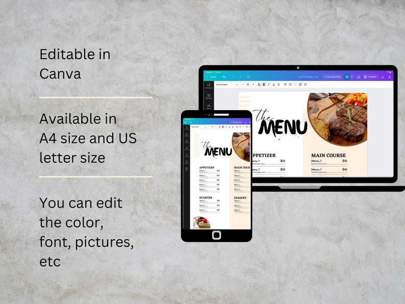 Food Menu Template Restaurant Food Menu Business Menu Template Cafe ...