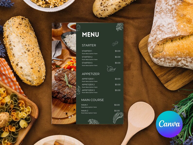 Food Menu Template Restaurant Food Menu Business Menu Template Cafe ...