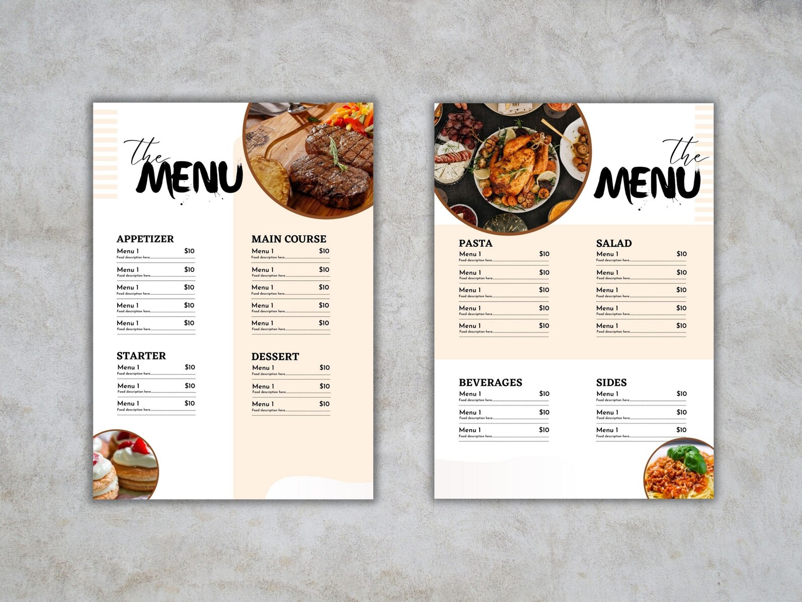 Food Menu Template Restaurant Food Menu Business Menu Template Cafe ...