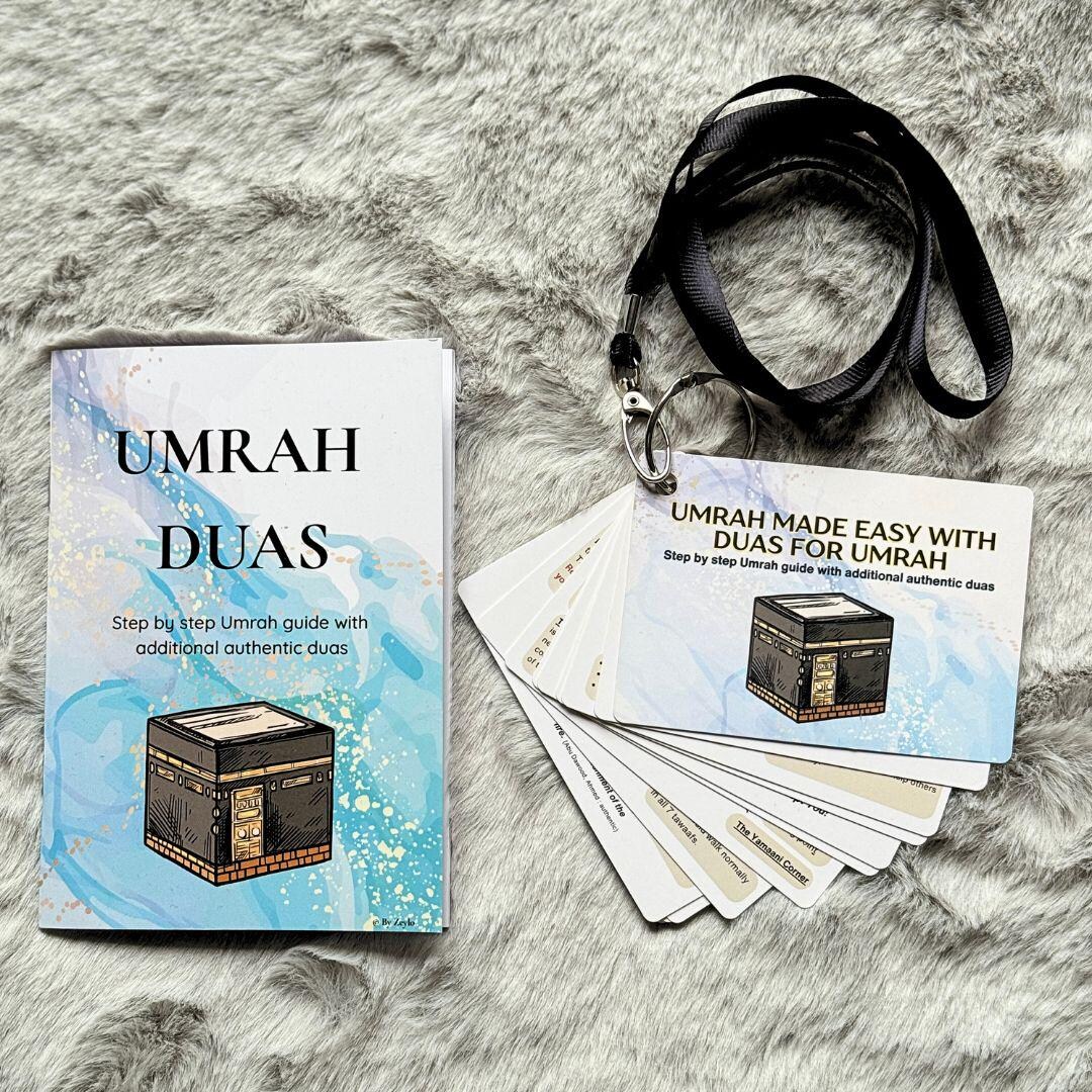 Pocket Umrah Guidebook & Dua Cards With Lanyard - Etsy UK