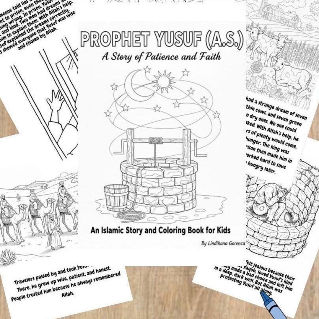 Prophet Yusuf (A.S.) Story for Kids – Islamic Bedtime Story + Coloring ...