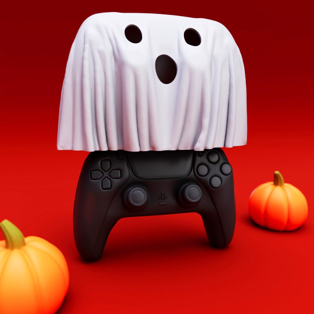Spooky Ghost PS5 Controller Stand | Halloween Dualsense Holder | 3D ...