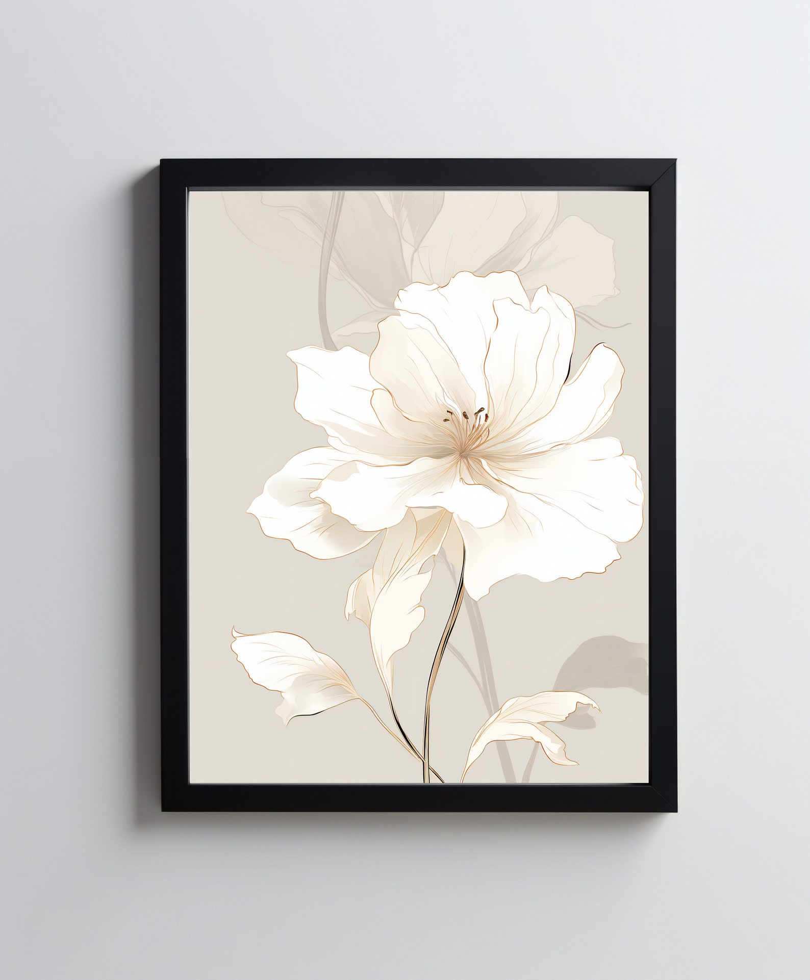 Floral Art Print Set of 3 Posters Botanical Painting Spring Home Decor ...