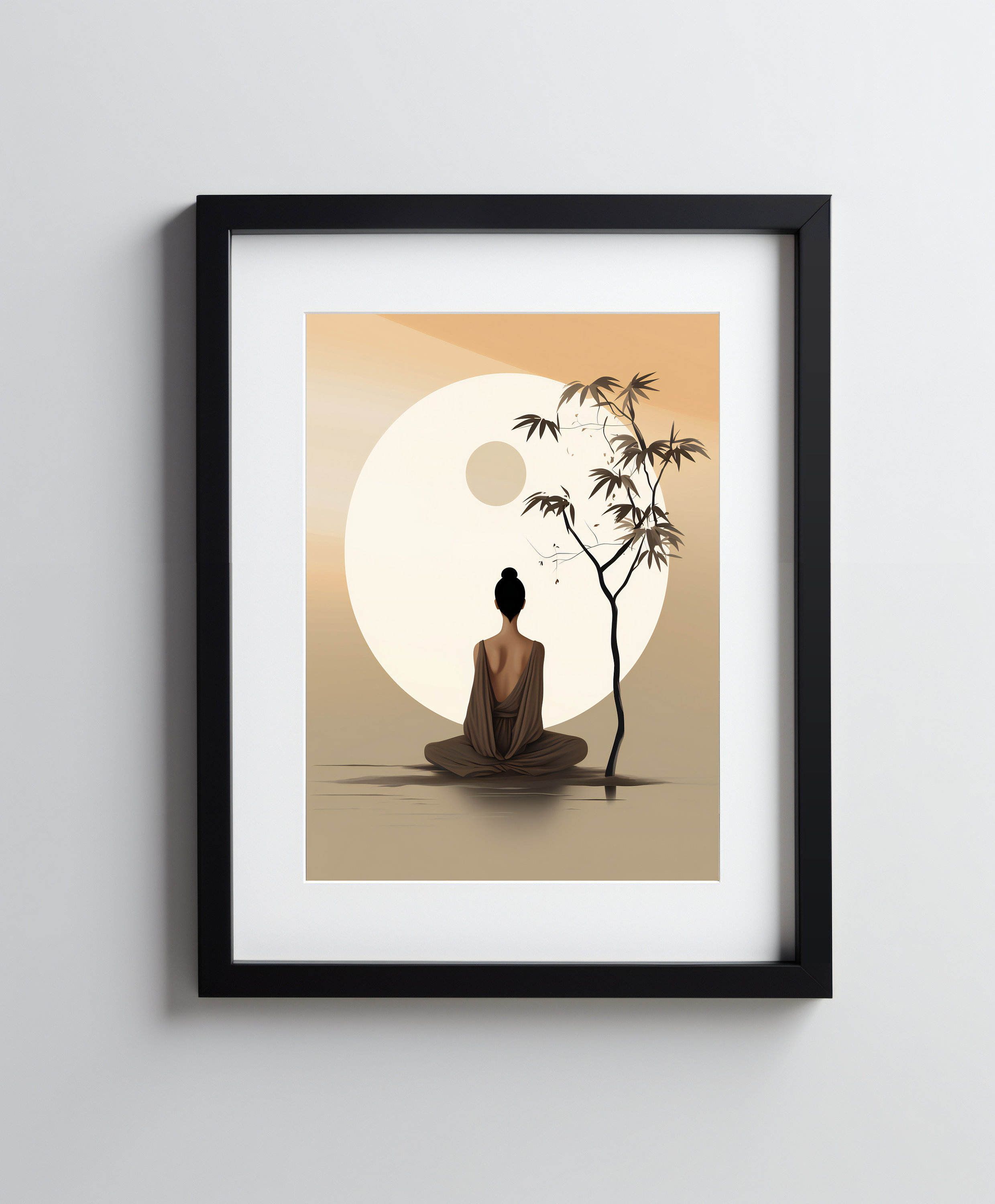 Zen Wall Art, Neutral Abstract Art, Meditation, Serenity, Japandi Print ...