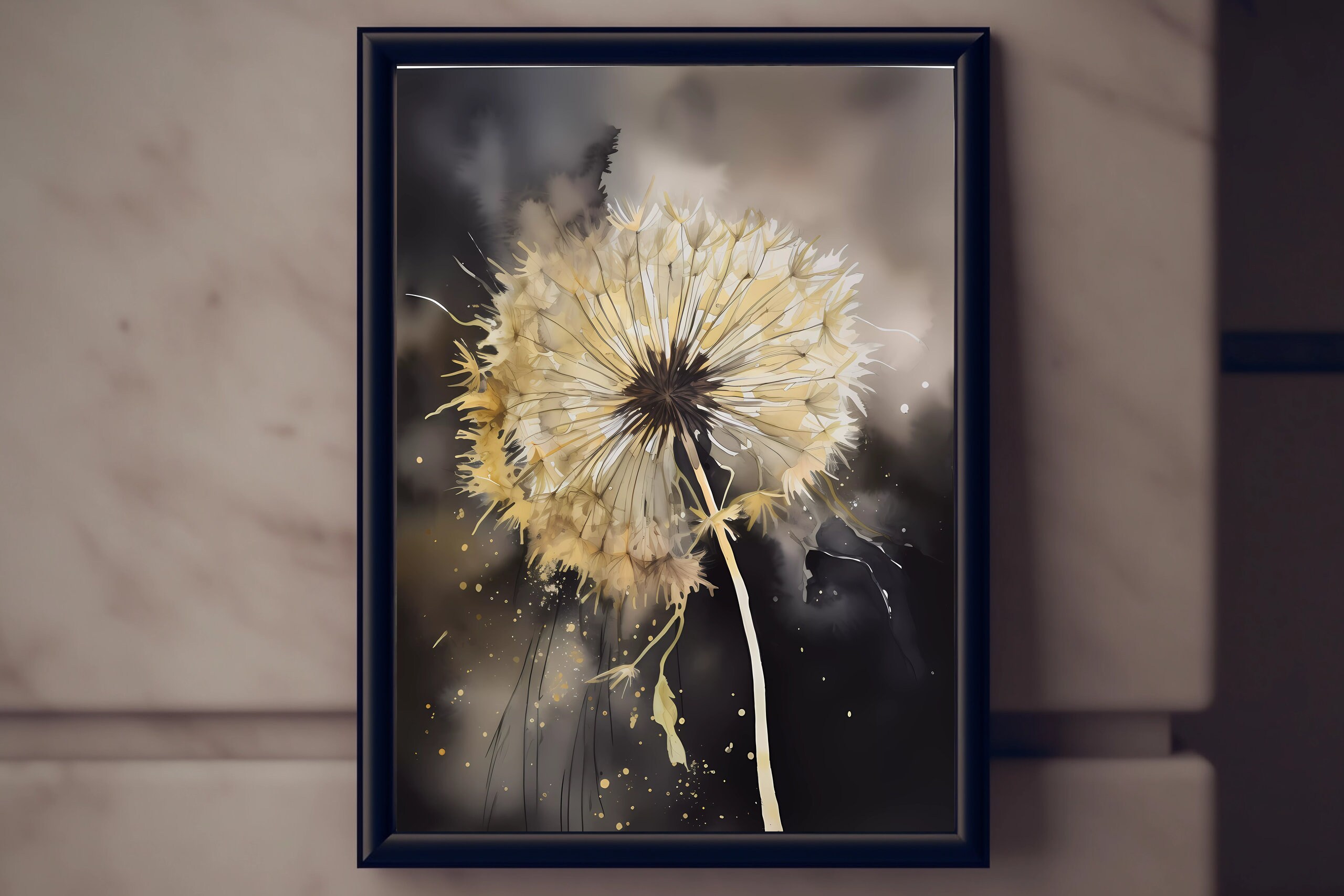 Blown Dandelion Poster, Dandelion Print, High Quality Poster, Dandelion ...