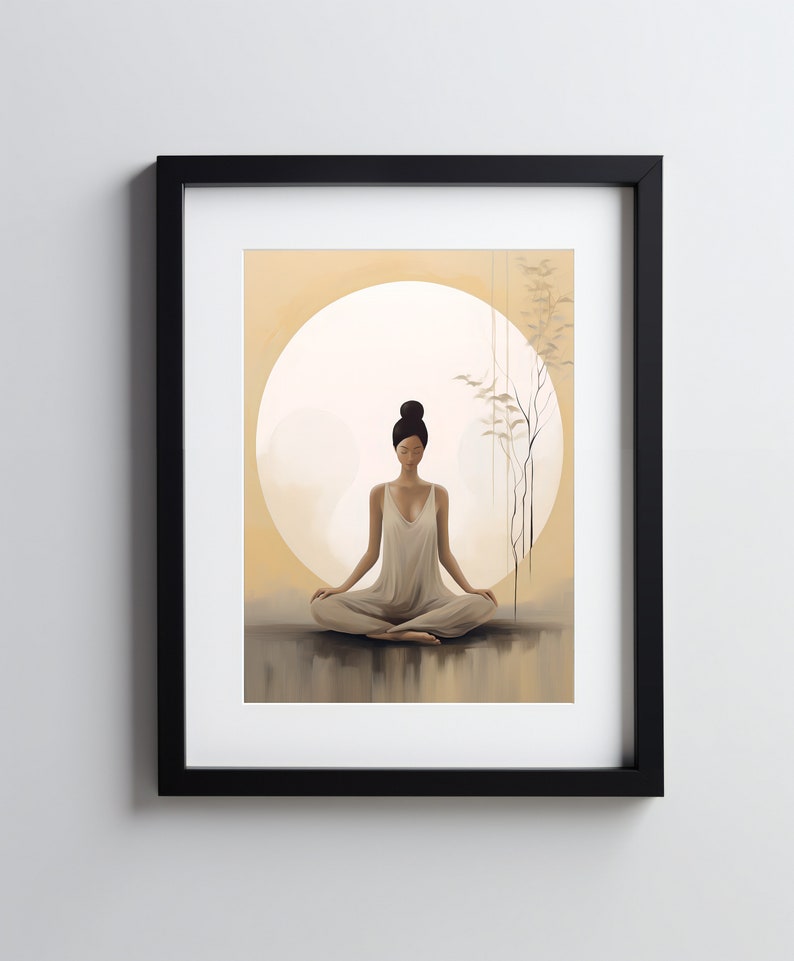 Zen Wall Art, Neutral Abstract Art, Meditation, Serenity, Japandi Print ...