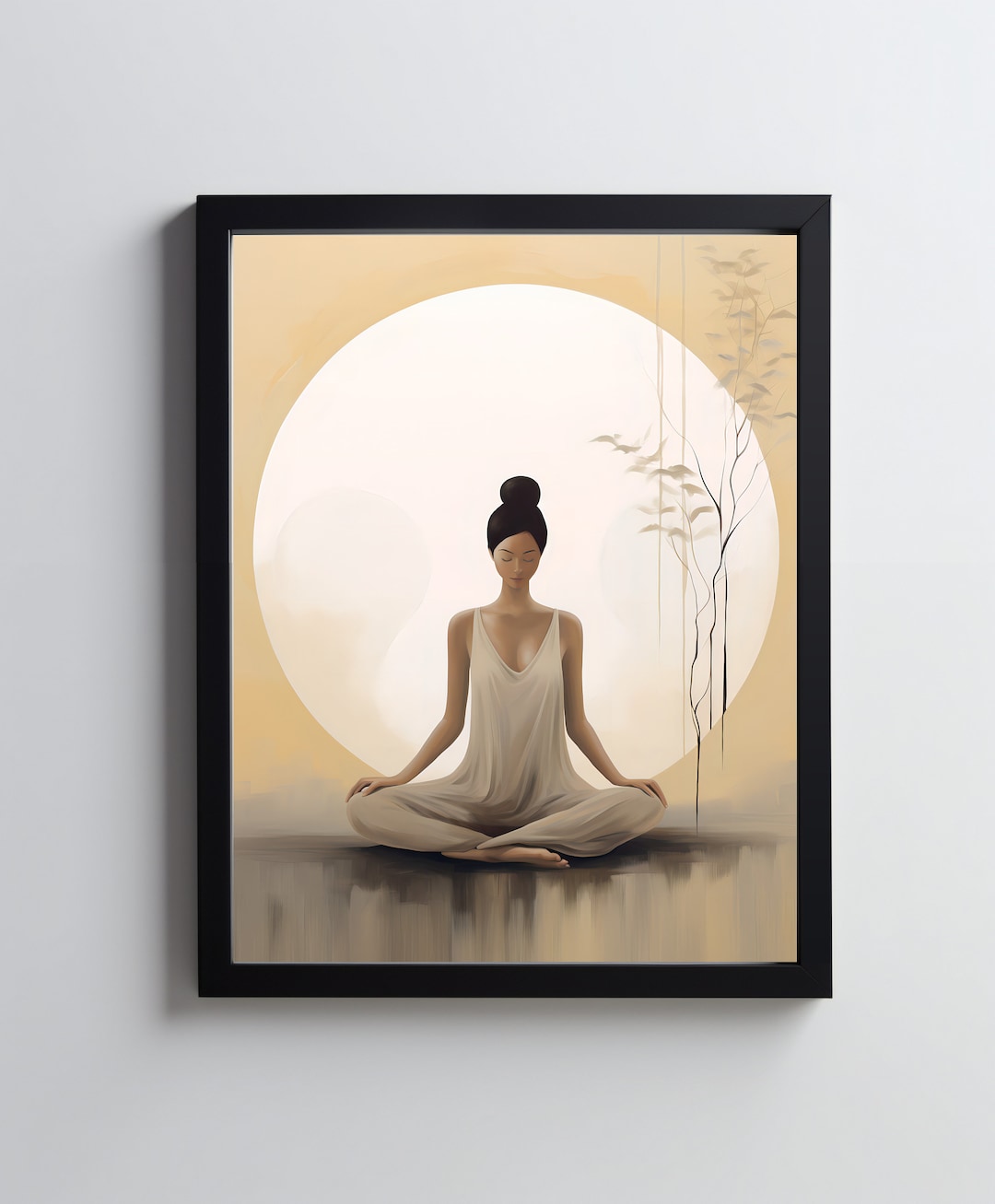 Zen Wall Art, Neutral Abstract Art, Meditation, Serenity, Japandi Print ...