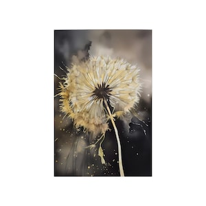 Blown Dandelion Poster, Dandelion Print, High Quality Poster, Dandelion ...