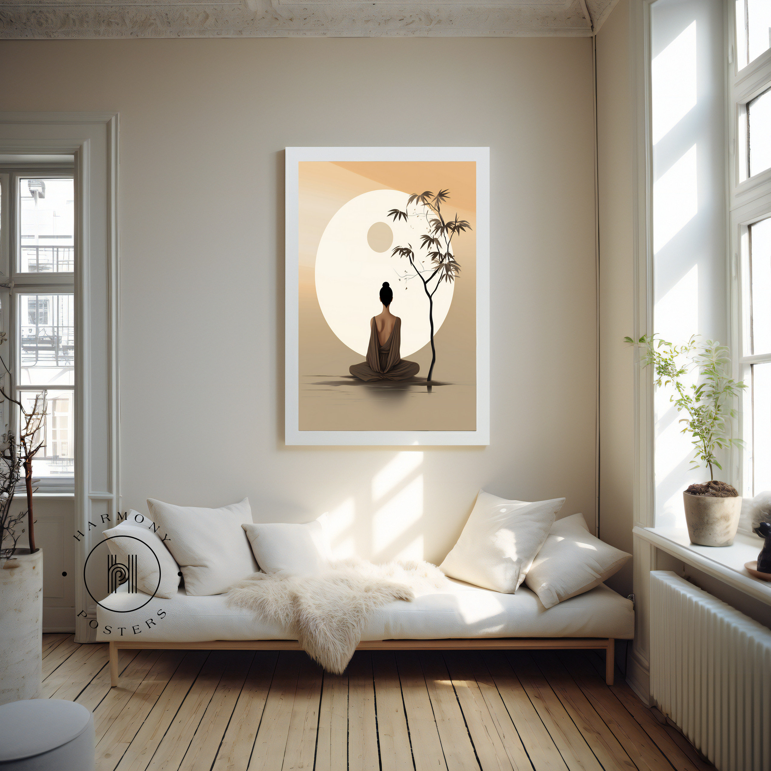 Zen Wall Art, Neutral Abstract Art, Meditation, Serenity, Japandi Print ...