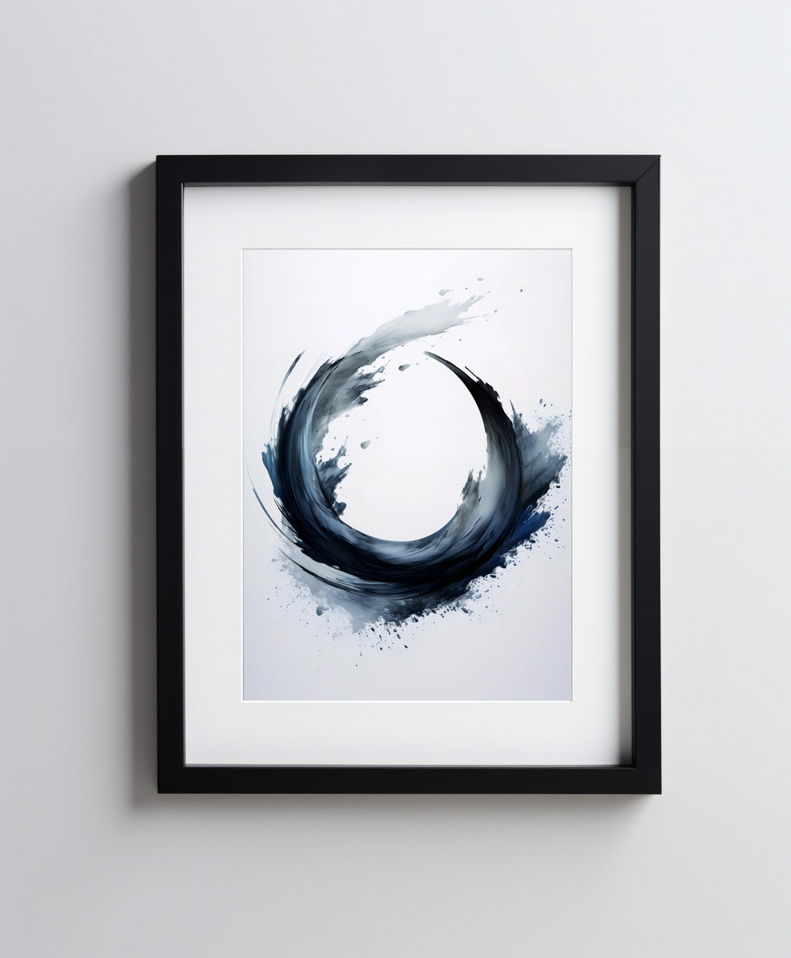 Zen Circle, Enso Circle, Enso Wave, Zen Wall Art, Neutral Abstract Art, Japandi Print, Home ...