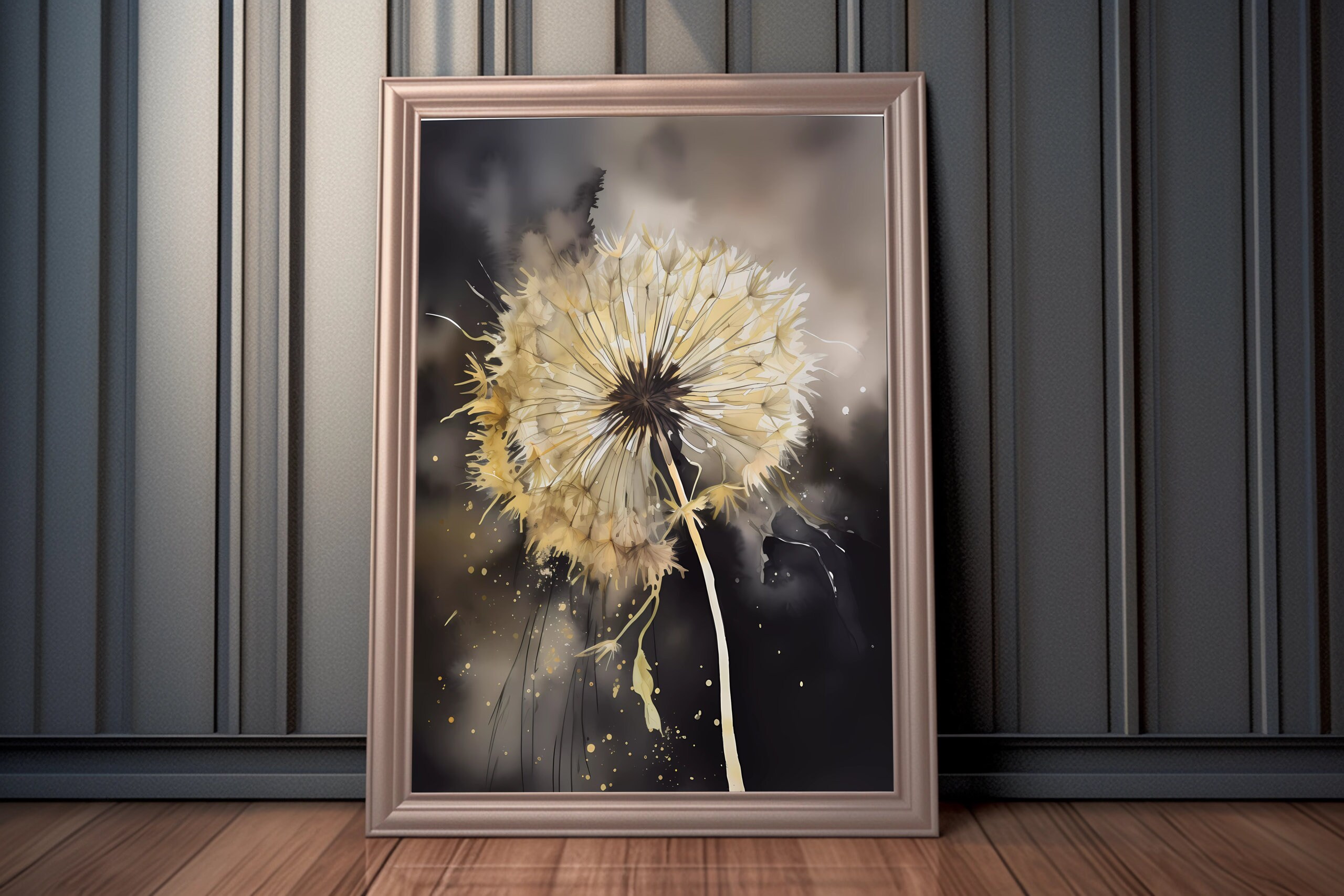Blown Dandelion Poster, Dandelion Print, High Quality Poster, Dandelion ...
