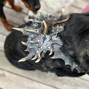 Leather Doggy Armor With Real Antler - Etsy