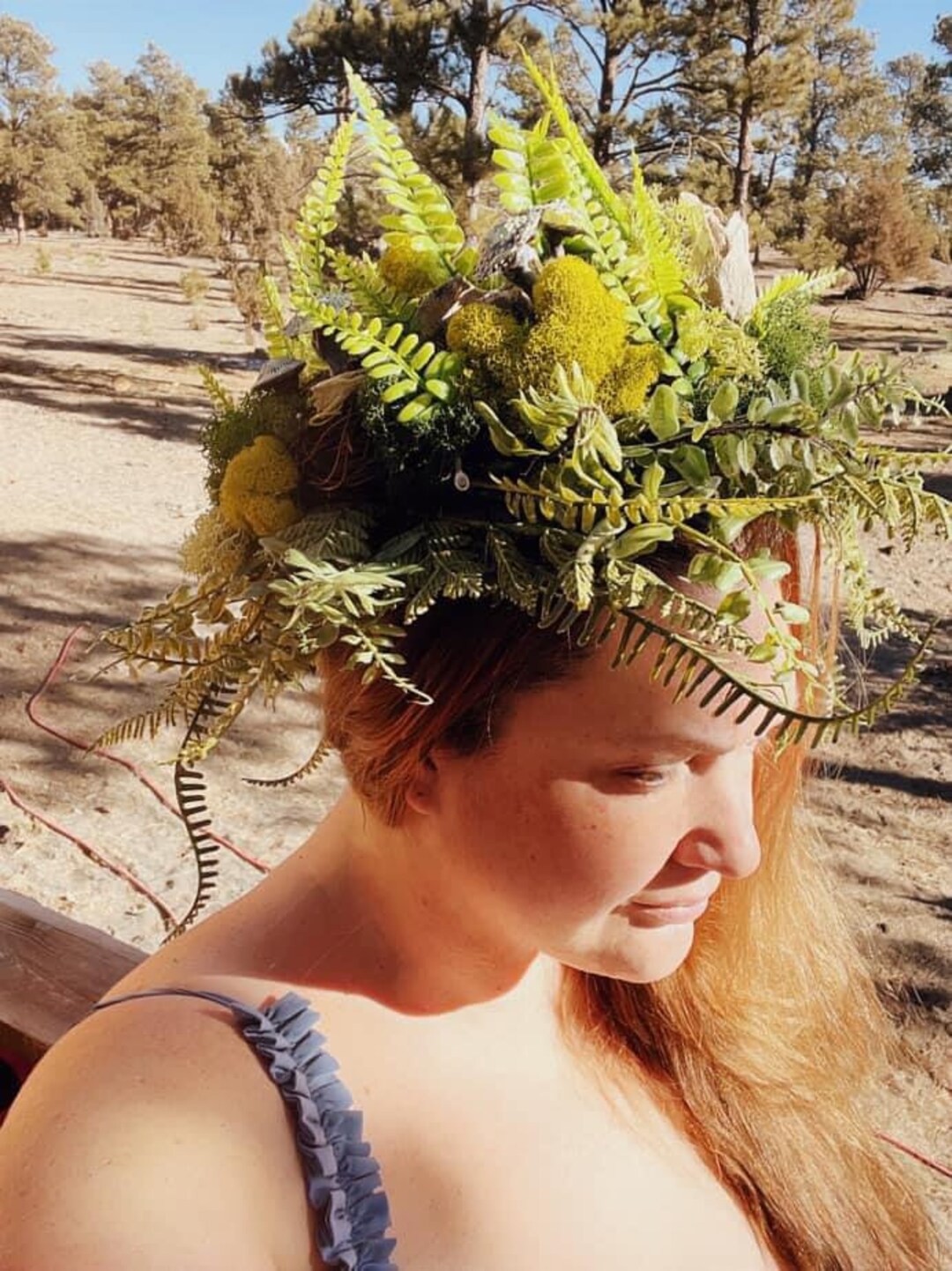 Moss & Mushrooms Swamp Witch Crown - Etsy