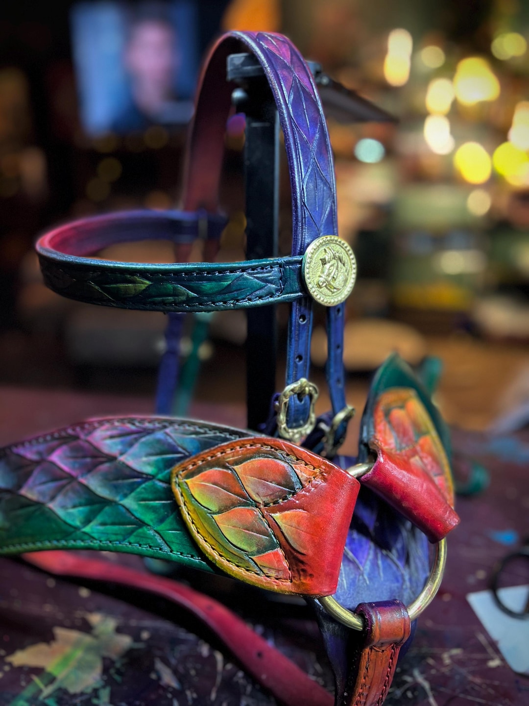 Fantasy Tack Set - DELUXE RAINBOW DRAGON (regular Horse Sized) - Etsy