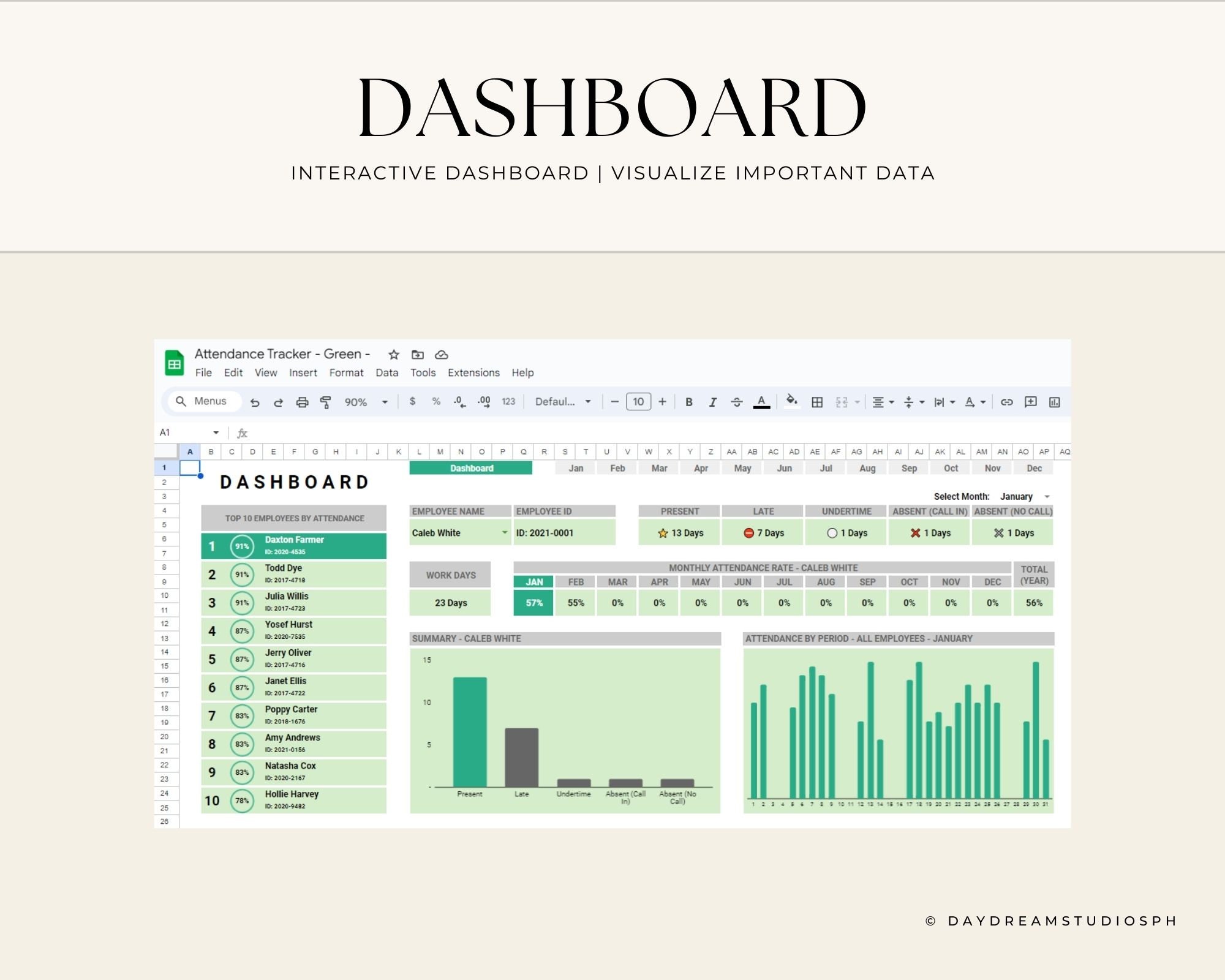 Attendance Tracker, Absent Tracker, Employee Attendance, Student ...