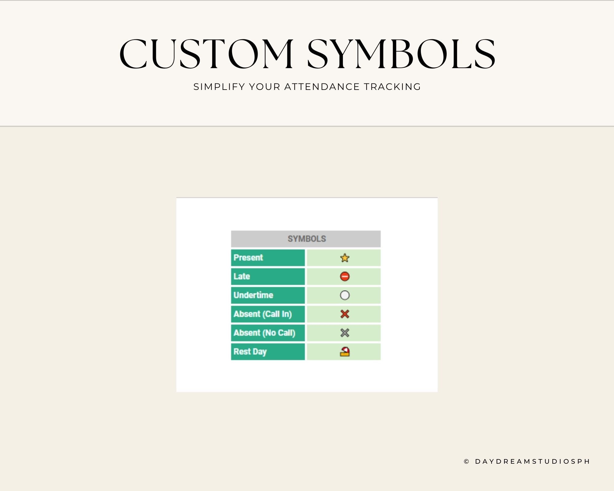 Attendance Tracker, Absent Tracker, Employee Attendance, Student ...