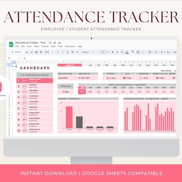 Attendance Tracker - Etsy