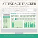 Attendance Tracker: Employee/student Excel Spreadsheet (digital ...