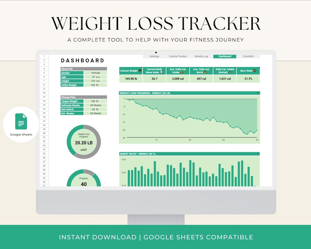 Weight Loss Tracker, Calorie Tracker, Weight Gain Tracker, Fitness Plan ...