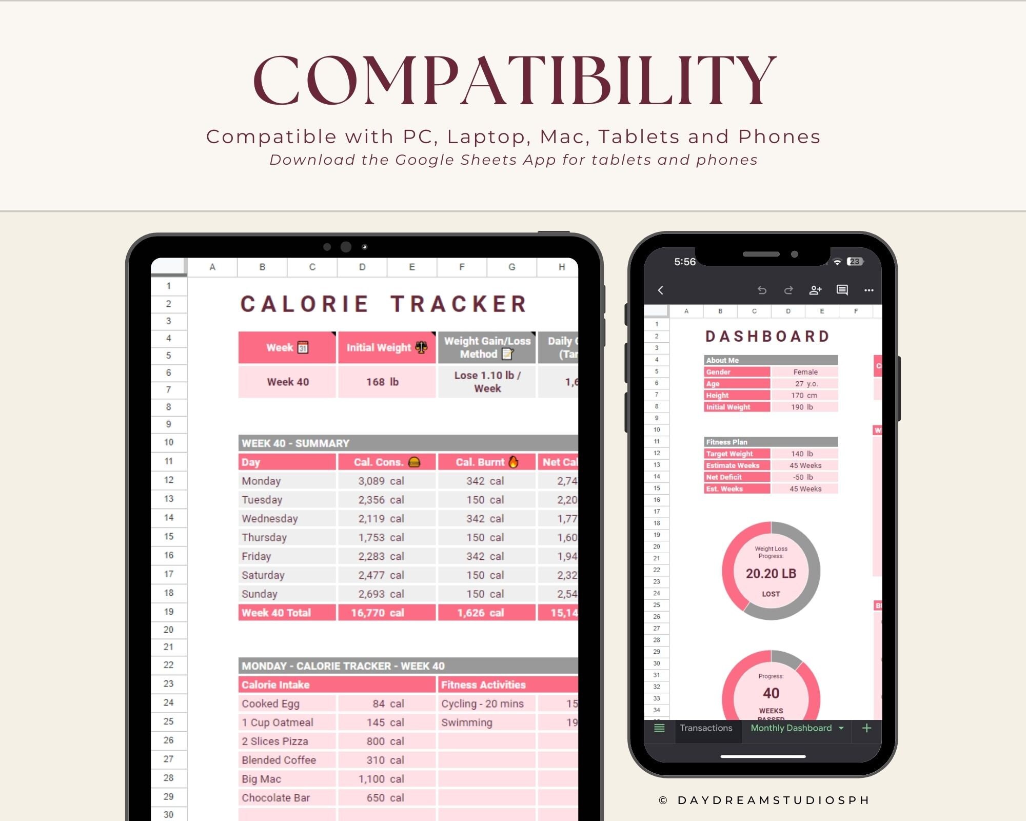Weight Loss Tracker, Calorie Tracker, Weight Gain Tracker, Fitness Plan ...