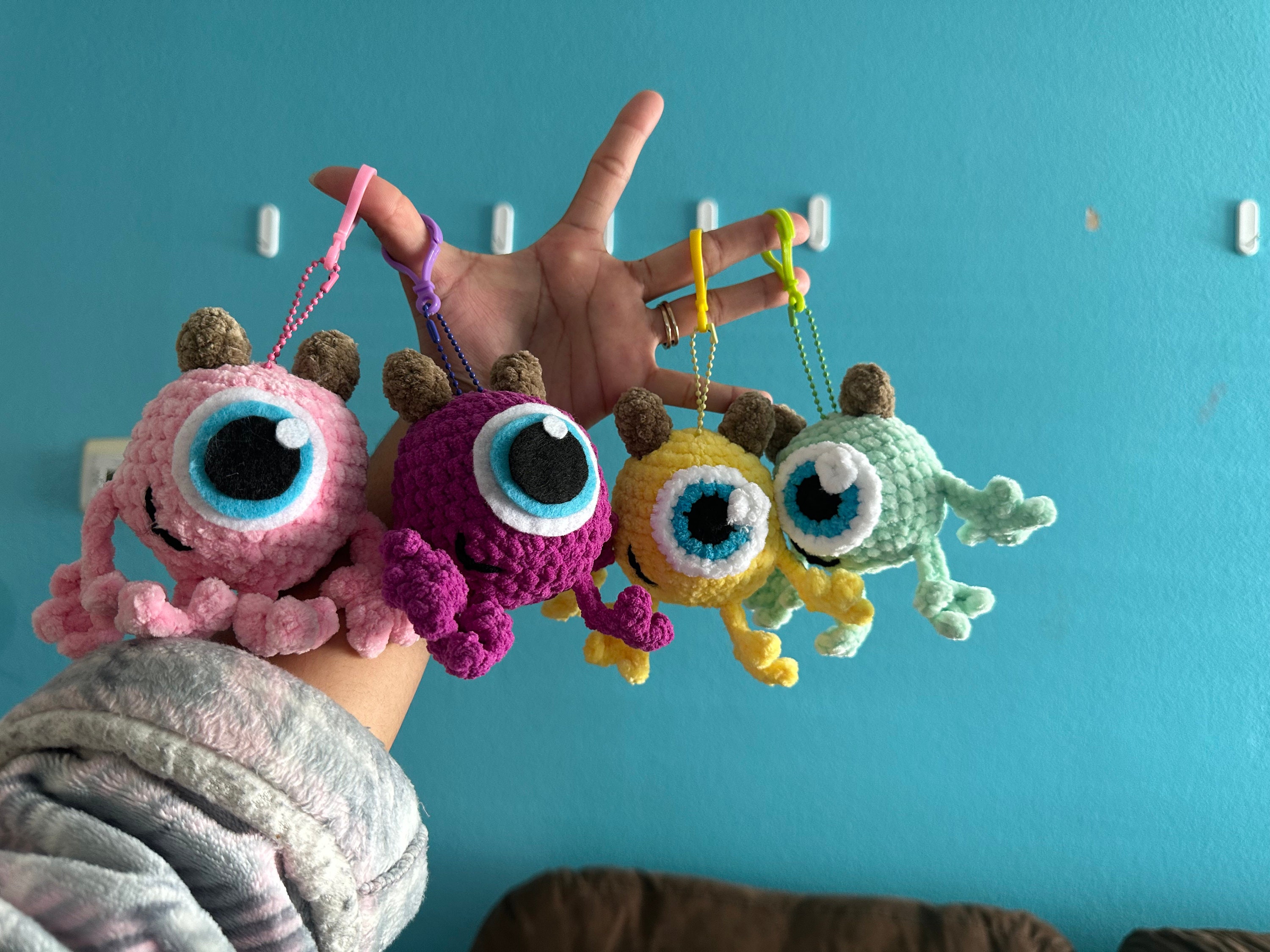 Low-sew Mike Wazowski Keychain PDF - Etsy