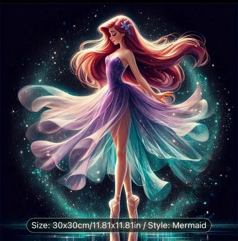 Mermaid Princess Diamond Art Kit - Etsy