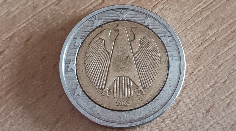 Rare 2002 A Germany 2 Euro Coin With Misprints - Etsy