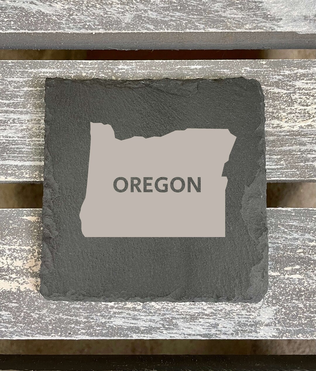Oregon Slate Coasters, 16 Design Options, Wedding Gift, Housewarming ...