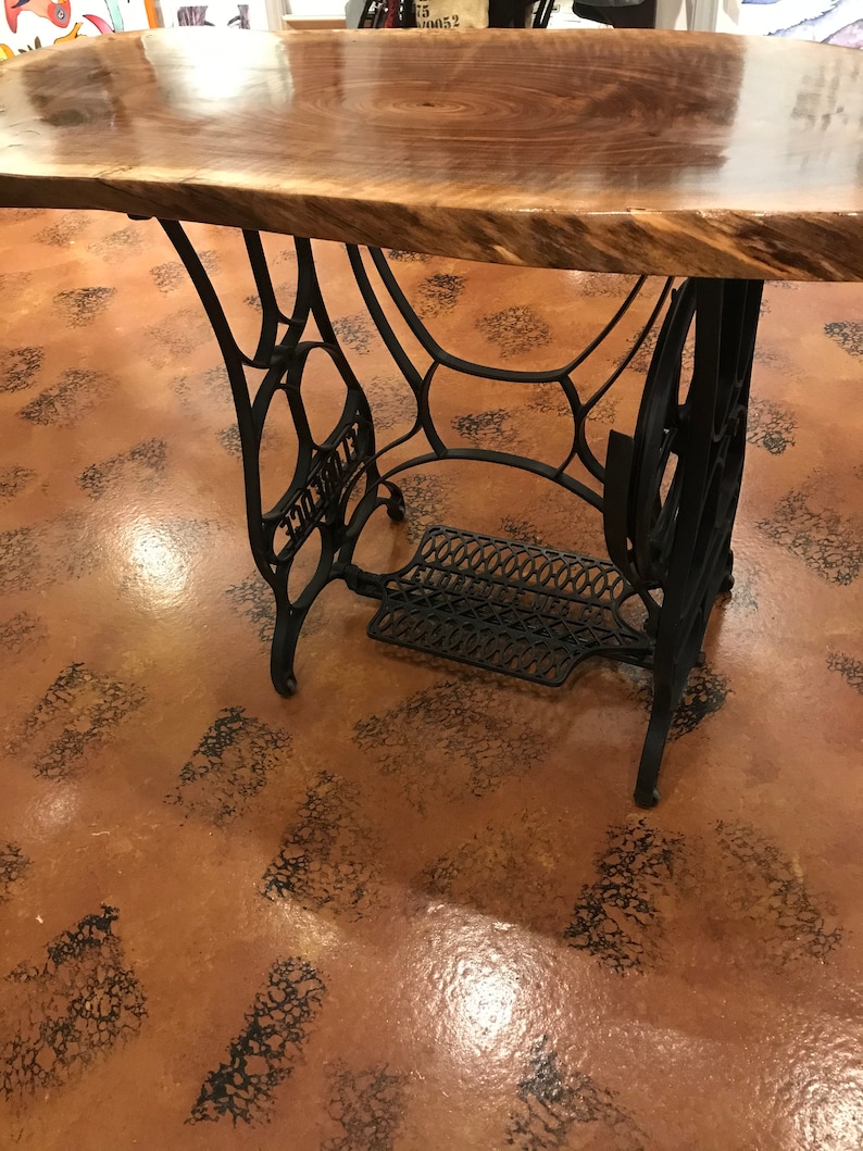 Black Walnut Sewing Machine Table W/eldridge Base - Etsy