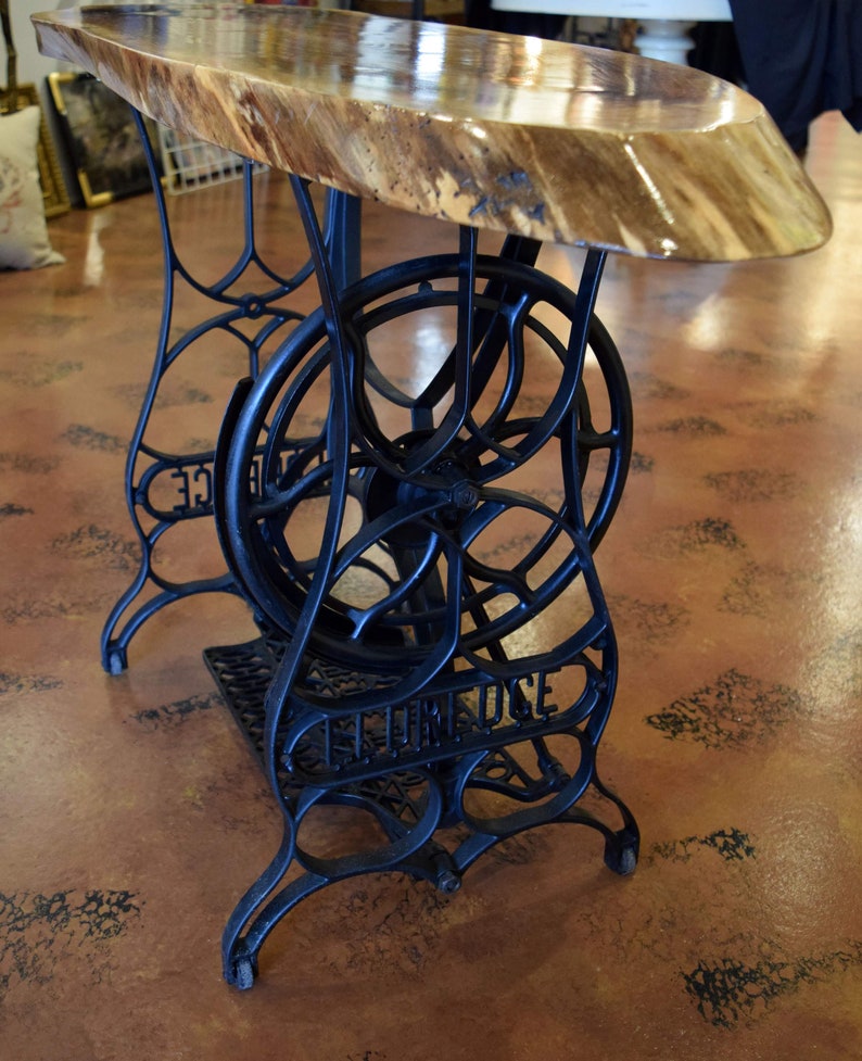 Black Walnut Sewing Machine Table W/eldridge Base - Etsy