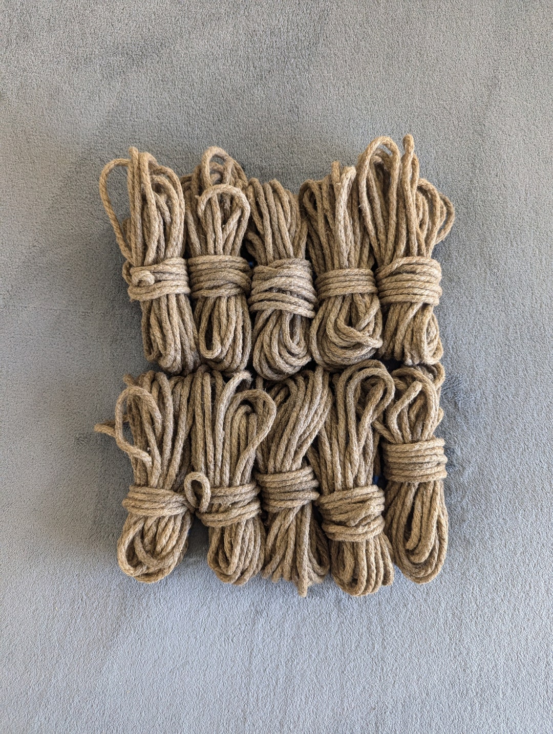 Linen Rope, Full Kit - 10 Hanks, Natural, 1/4" (6mm) X30 Ft. - Etsy