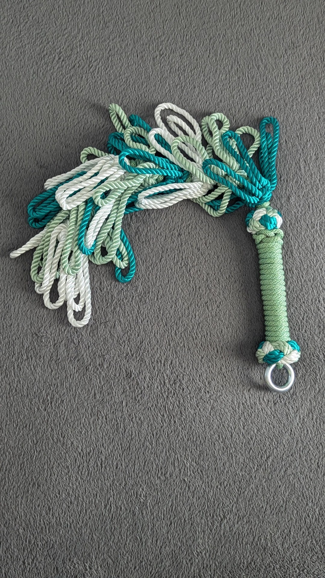 Loop Flogger - Shades of Green - Etsy